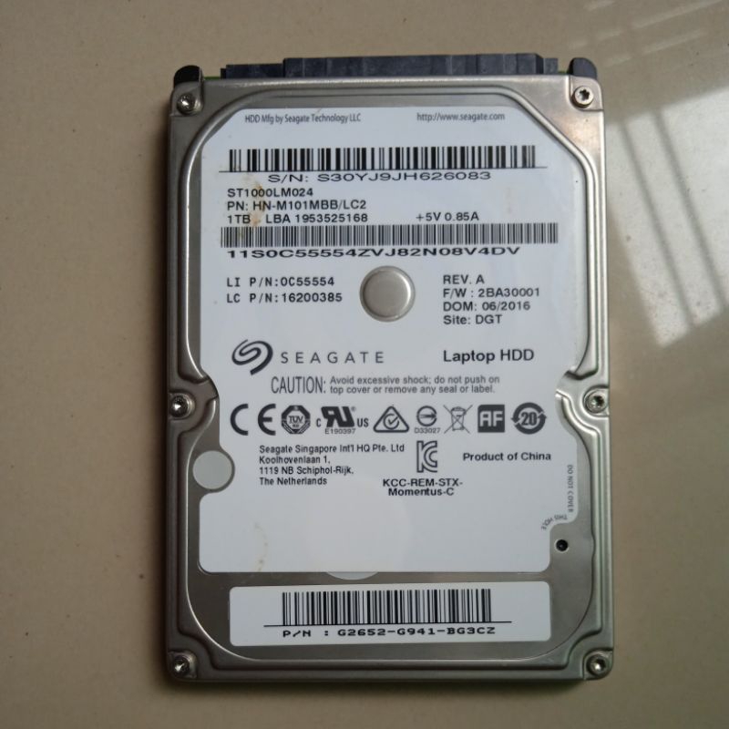 Harddisk hdd Laptop Notebook 1TB Seagate | Shopee Thailand