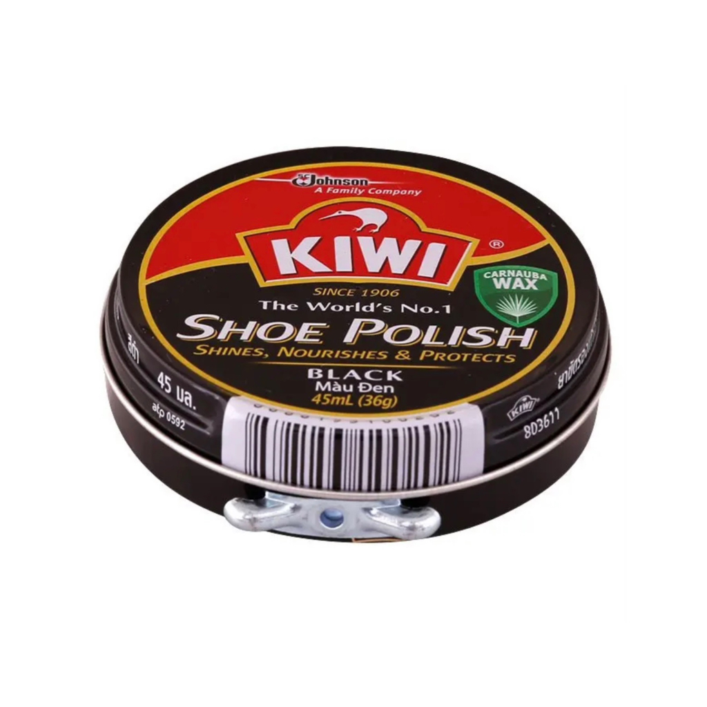กีวี ขี้ผึ้งขัดรองเท้า สีดำ | KIWI Shoe Polish Black 45mL | Shopee Thailand