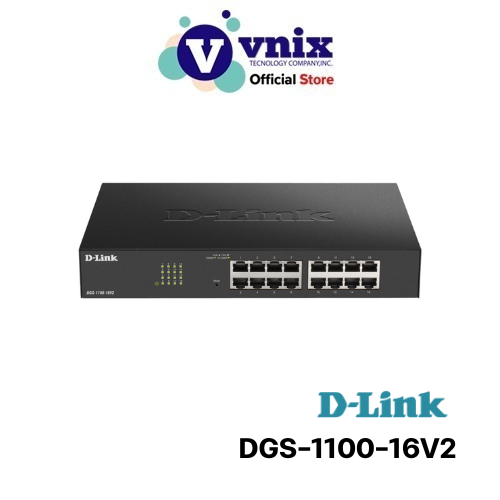 DGS-1100-16V2 Dlink สวิตซ์ 16-Port Gigabit Smart Managed Switch By Vnix ...
