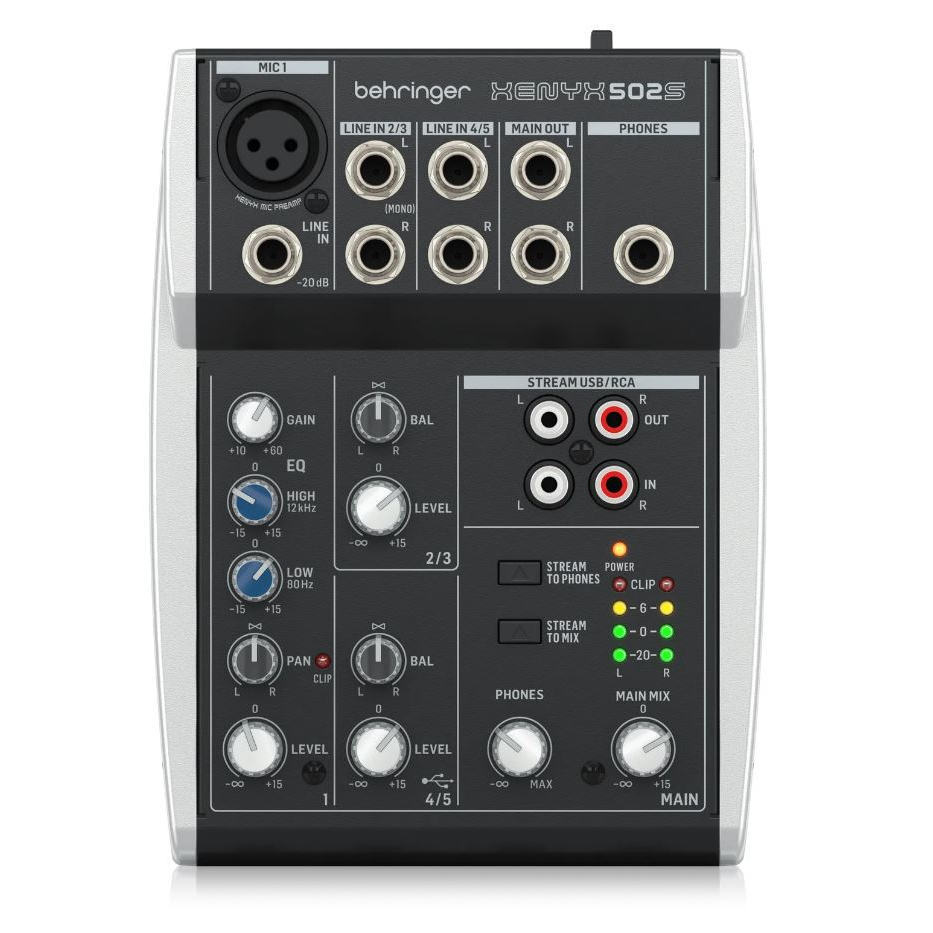 XENYX 502S *ของแท้ประกัน 1ปี* 5-Input USB Streaming Interface Mixer ...