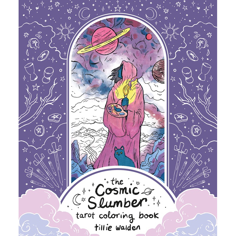 สมุดระบายสีไพ่ทาโรต์ Cosmic Slumber | Shopee Thailand