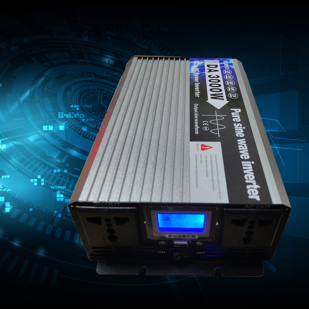 2023 ใหม่ จอแสดงผลดิจิตอลอัจฉริยะ อินเวอร์เตอร์ DA inverter 3000W รุ่น ...