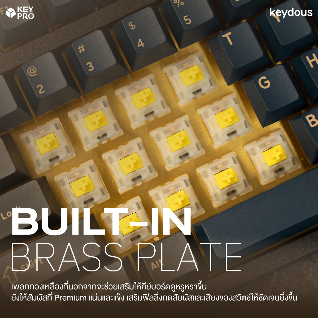 [ประกัน 1 ปี] คีย์บอร์ด Keydous NJ98 ขนาด 98% 2.4g Bluetooth Wireless ...