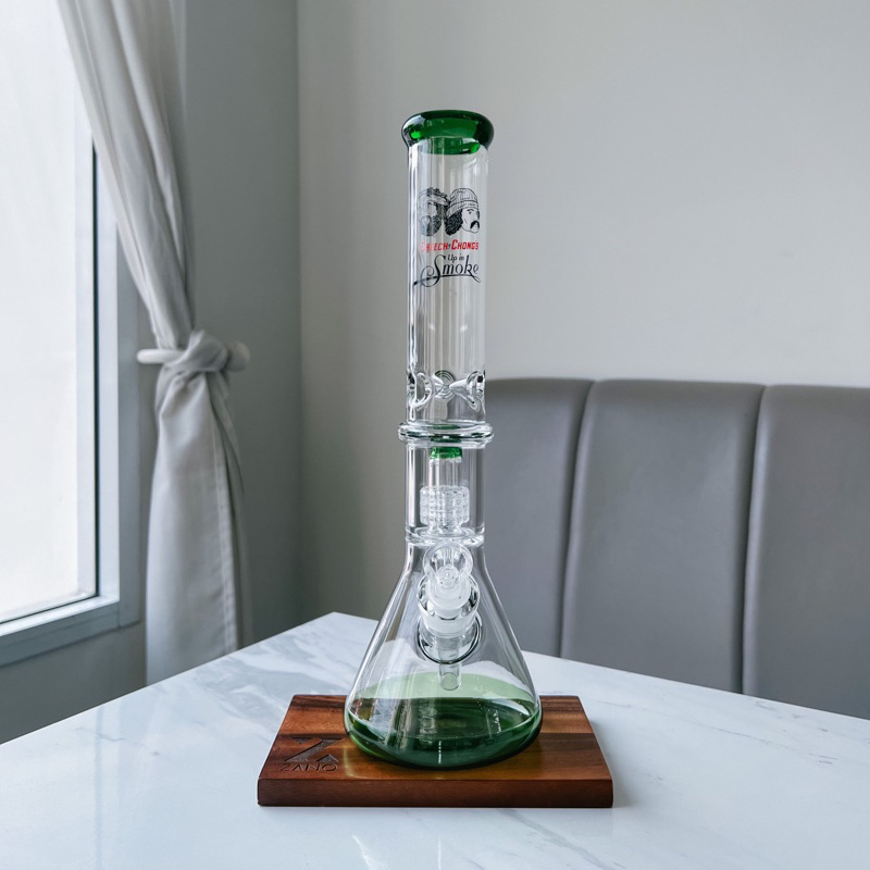 Cheech & Chongs Glass Beaker lce Bong with Drum Perc | 38 cm | Shopee ...