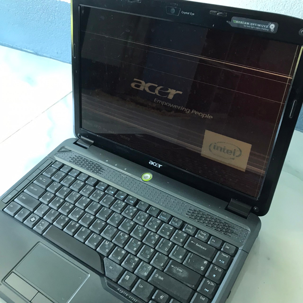 โน๊ตบุ๊ค Acer Aspire 4730Z series (ตำหนิหน้าจอสีส้มมีเส้น) อื่นๆใช้งาน ...