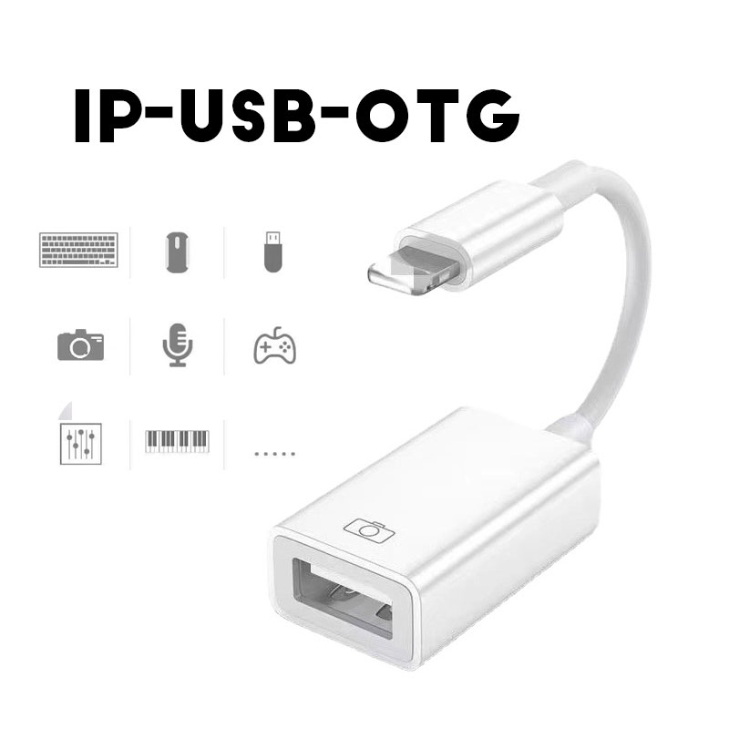 IP-OTG USB3.0 สายอะแดปเตอร์เหมาะสําหรับอะแดปเตอร์ อะแดปเตอร์โทรศัพท์มือถือแปลงดิสก์ U การชาร์จ ...