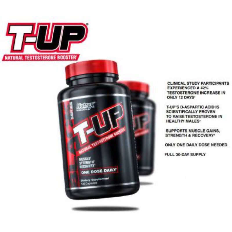 Nutrex Research T-UP NATURAL TESTOSTERONE BOOSTER(120capsules) | Shopee ...