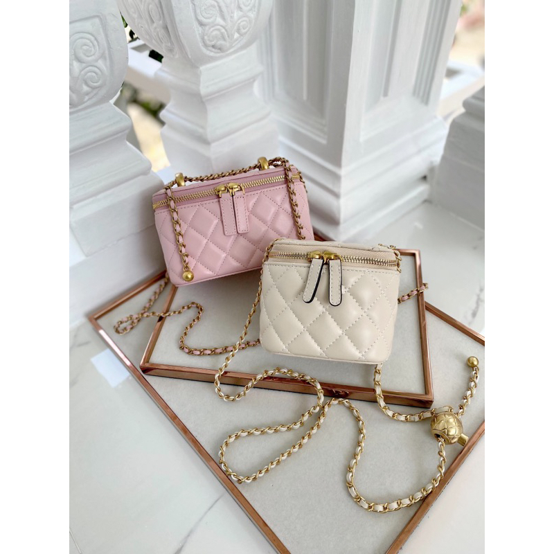 CC Lisa ใบเล็กมินิน่ารัก กระเป๋าหนังแกะ แบรนด์Lovera | Shopee Thailand