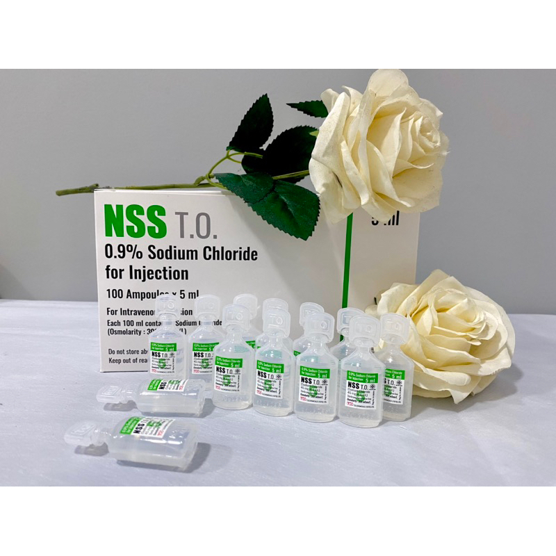 TO NSS น้ำเกลือ 0.9% ขนาด 5 ML กล่อง 100 หลอด Sodium Chloride | Shopee ...