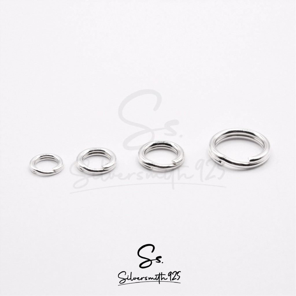 ห่วง แบบพวงกุญแจเงินแท้ 92.5% ห่วงพวงกุญแจ Sprit Ring | Shopee Thailand