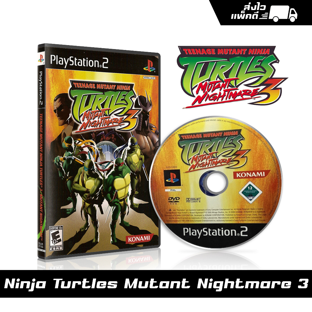 แผ่นเกม PS2 Teenage Mutant Ninja Turtles 3 - Mutant Nightmare (english ...