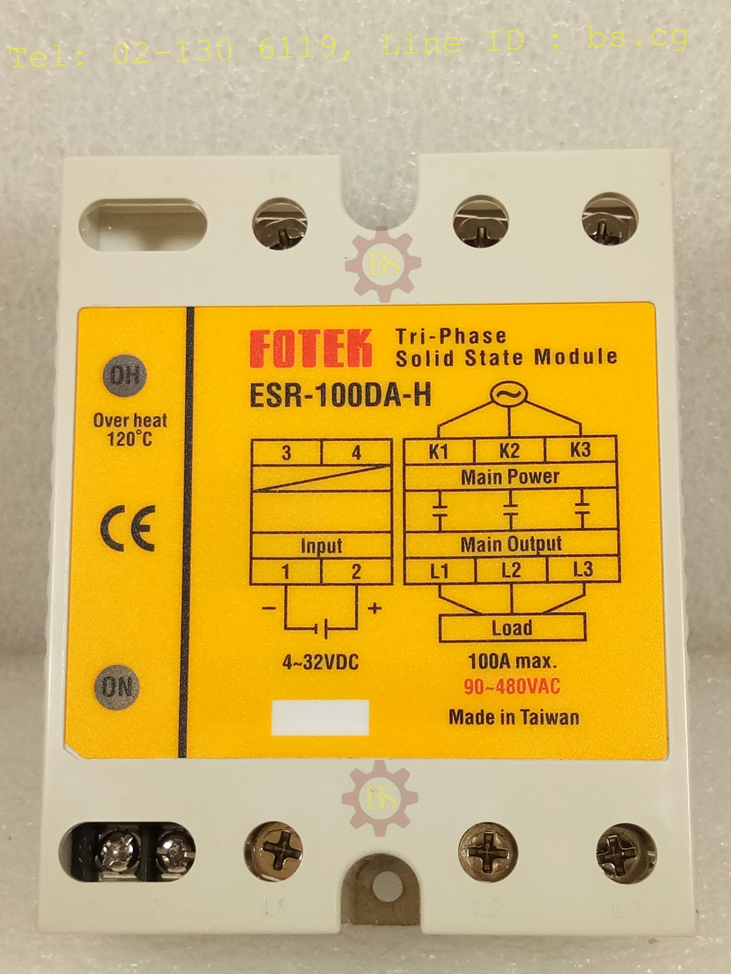 FOTEK : Solid State Module Tri-Phase ESR-100DA-H *สินค้าแท้จากไต้หวัน ...