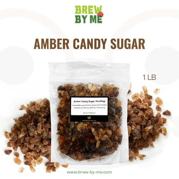 Amber Candy Sugar ขนาด 1 ปอนด์ (454 กรัม) เพิ่มรสชาติ ทำเบียร์ | Shopee ...