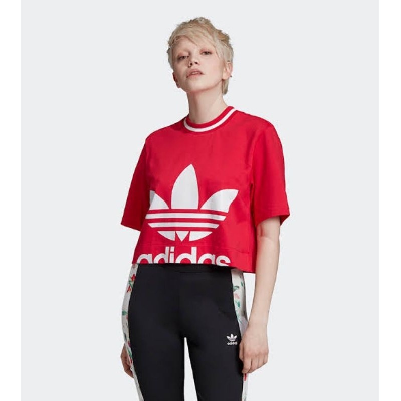 เสื้อครอป ADIDAS CROPPED TEE (ED4754) | Shopee Thailand