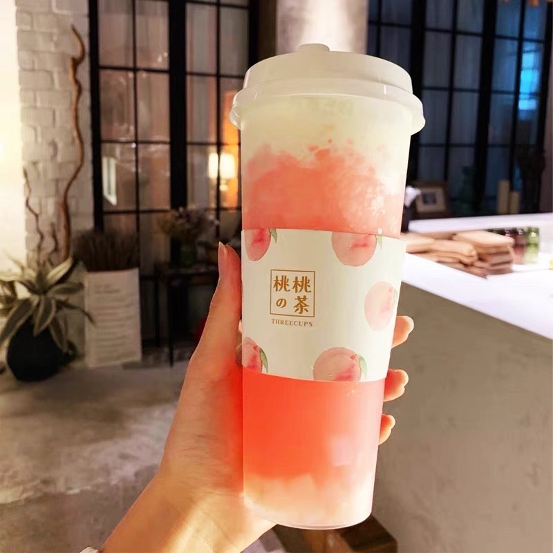 TC CUP [แก้วPPพร้อมฝา 25 ใบ] พลาสติกแข็งใส เหมาะกับเดลิเวอรี่ ร้านชานมไข่มุก ร้านกาแฟพรีเมี่ยม ...