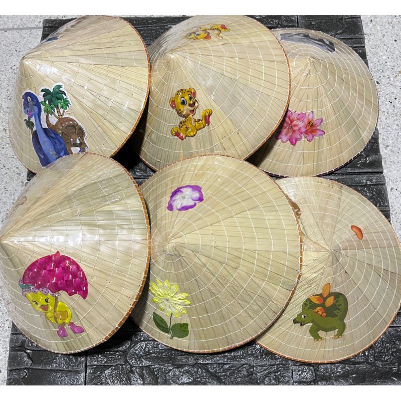 หมวกเวียดนามเด็ก ผู้ใหญ่ หมวกเวียดนามพร้อมส่ง | Shopee Thailand