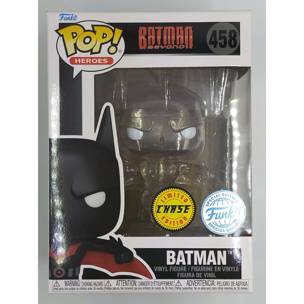 Funko Pop DC Batman Heroes - Batman Beyond [Chase / โปร่งใส] #458 ...
