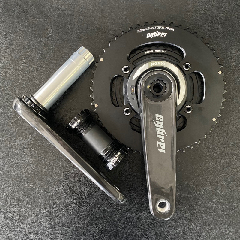 ชุดจานหน้า Cybrei พร้อม Sigeyi power meter และ ใบอลู Cybrei | Shopee ...