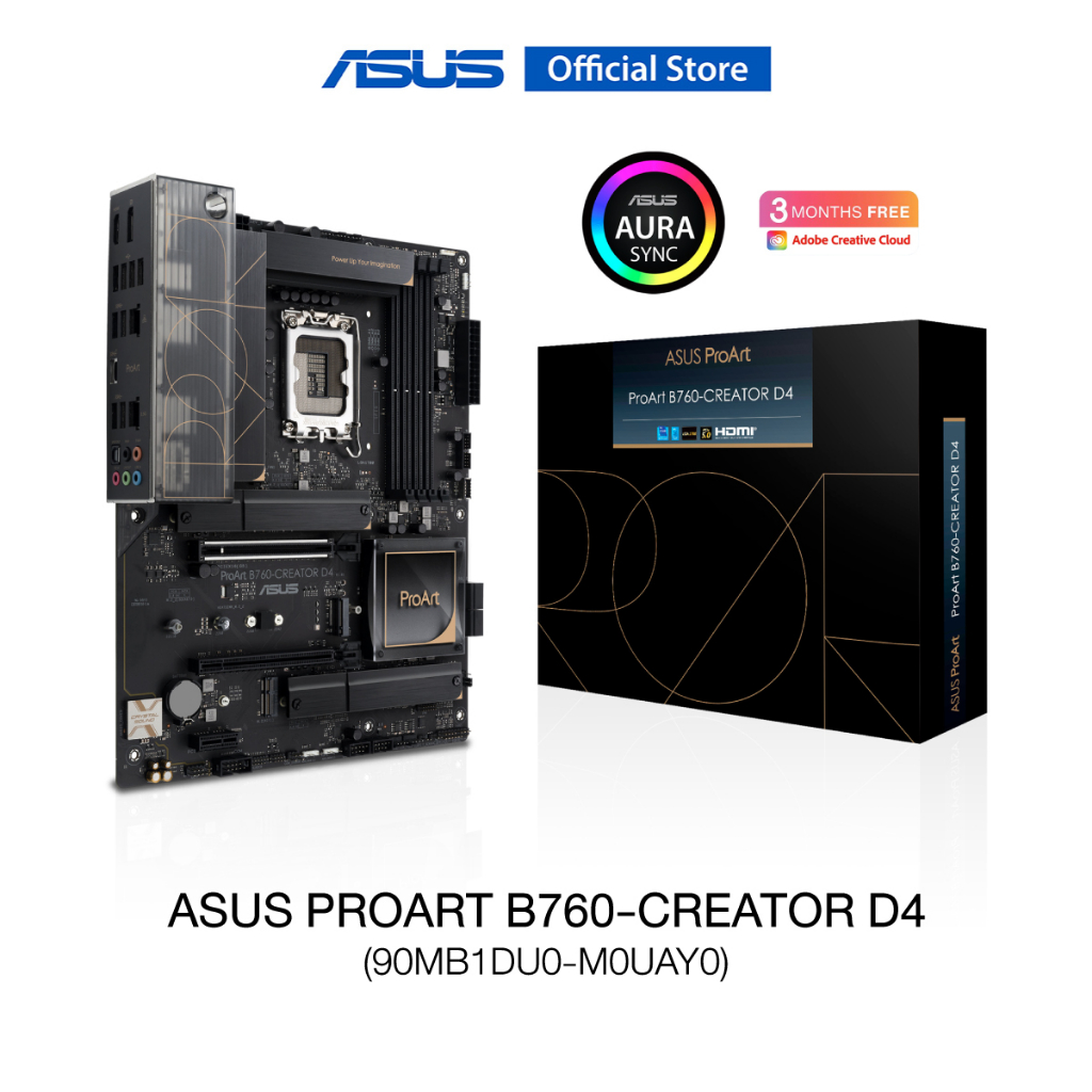 ASUS PROART B760-CREATOR D4 (90MB1DU0-M0UAY0), Mainboard | Shopee Thailand