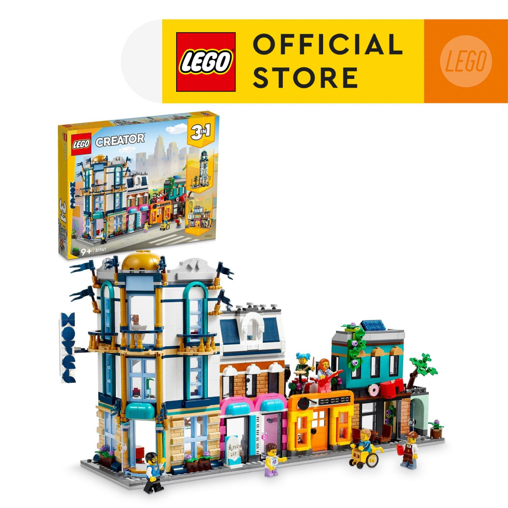 LEGO Creator 31141 Main Street Building Toy Set (1,459 Pieces) | Shopee ...