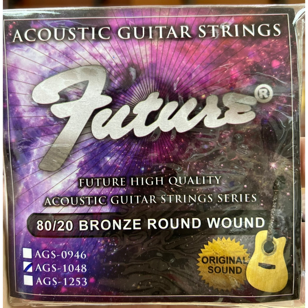 Future สายกีต้าร์โปร่ง Acoustic Guitar String รุ่น AGS1048 (.010-.048 ...