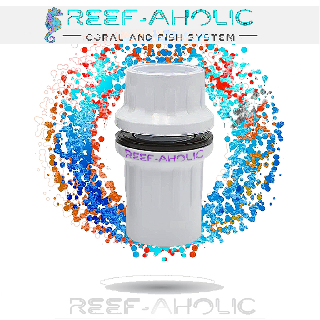Reef-Aholic TY ฺBulkhead ข้อต่อประกบตู้หรือถังก็ได้ มีทั้งตรง และ งอ 90 มีสีเทาและสีขาววับวาว ...