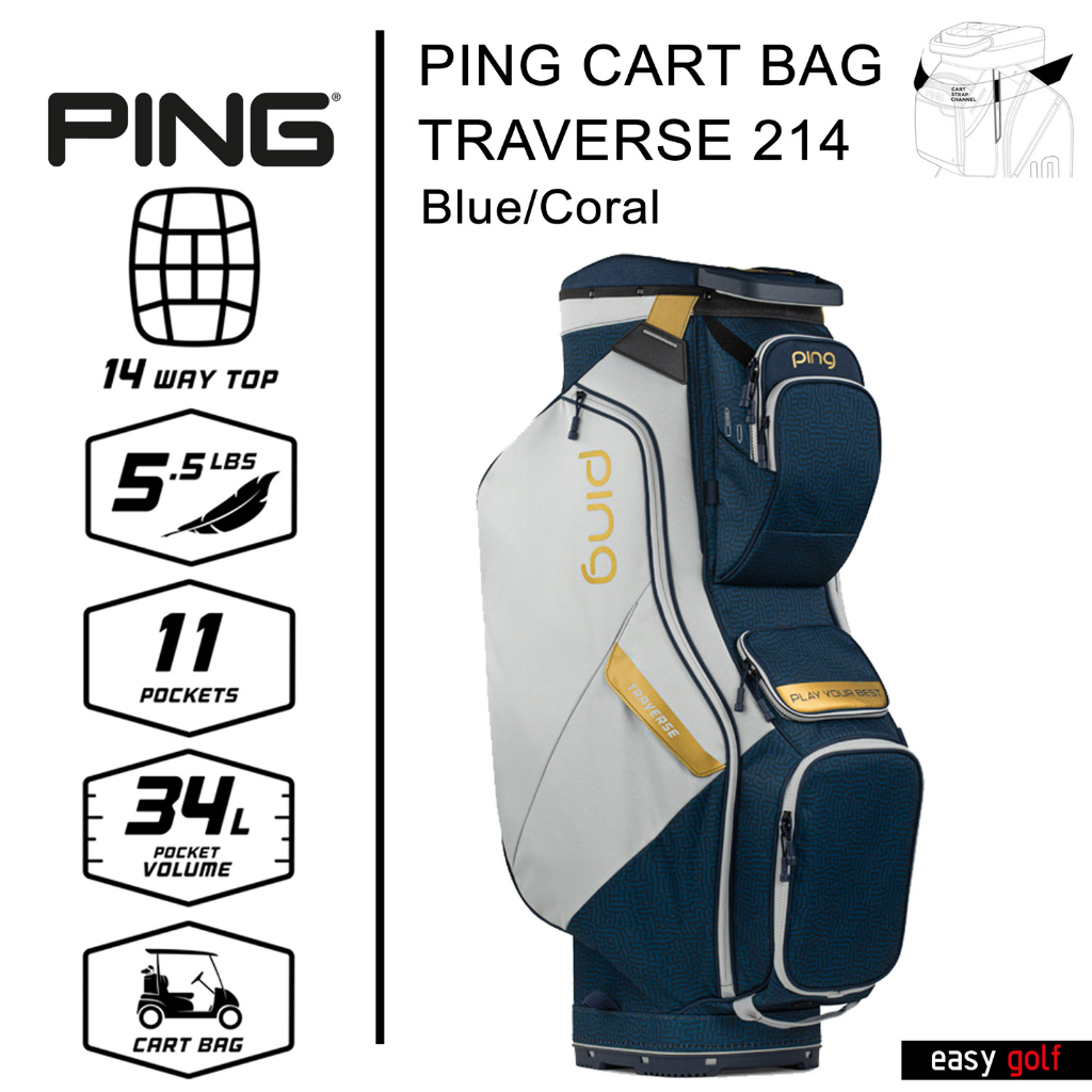 PING BAG TRAVERSE 214 PING CART BAG ถุงกอล์ฟ | Shopee Thailand