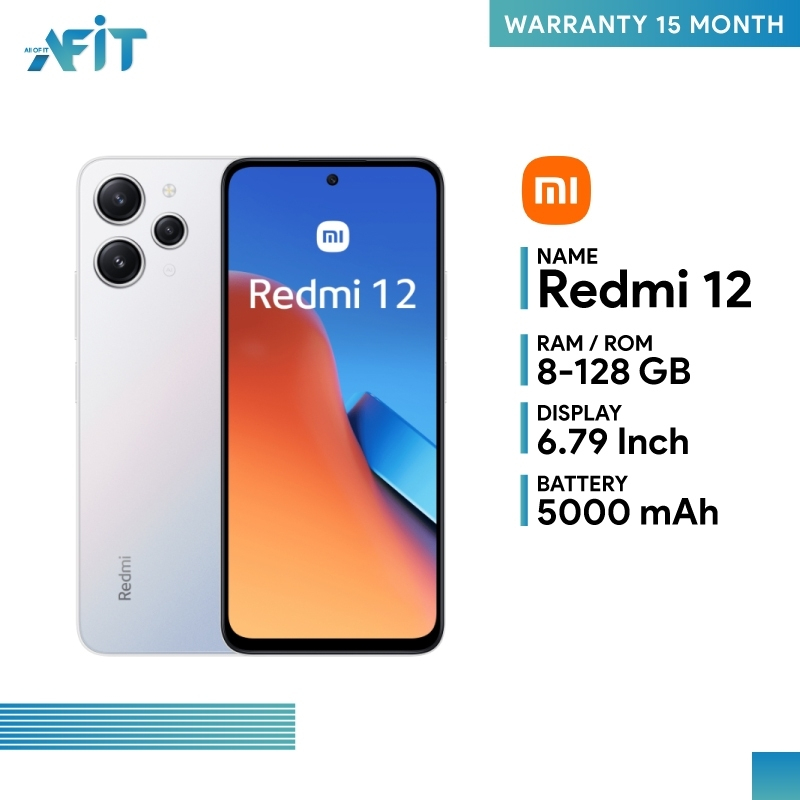แถมฟิล์ม Xiaomi Redmi 12 (8+256GB) หน้าจอ 6.79 นิ้ว ความละเอียด FHD+ ...