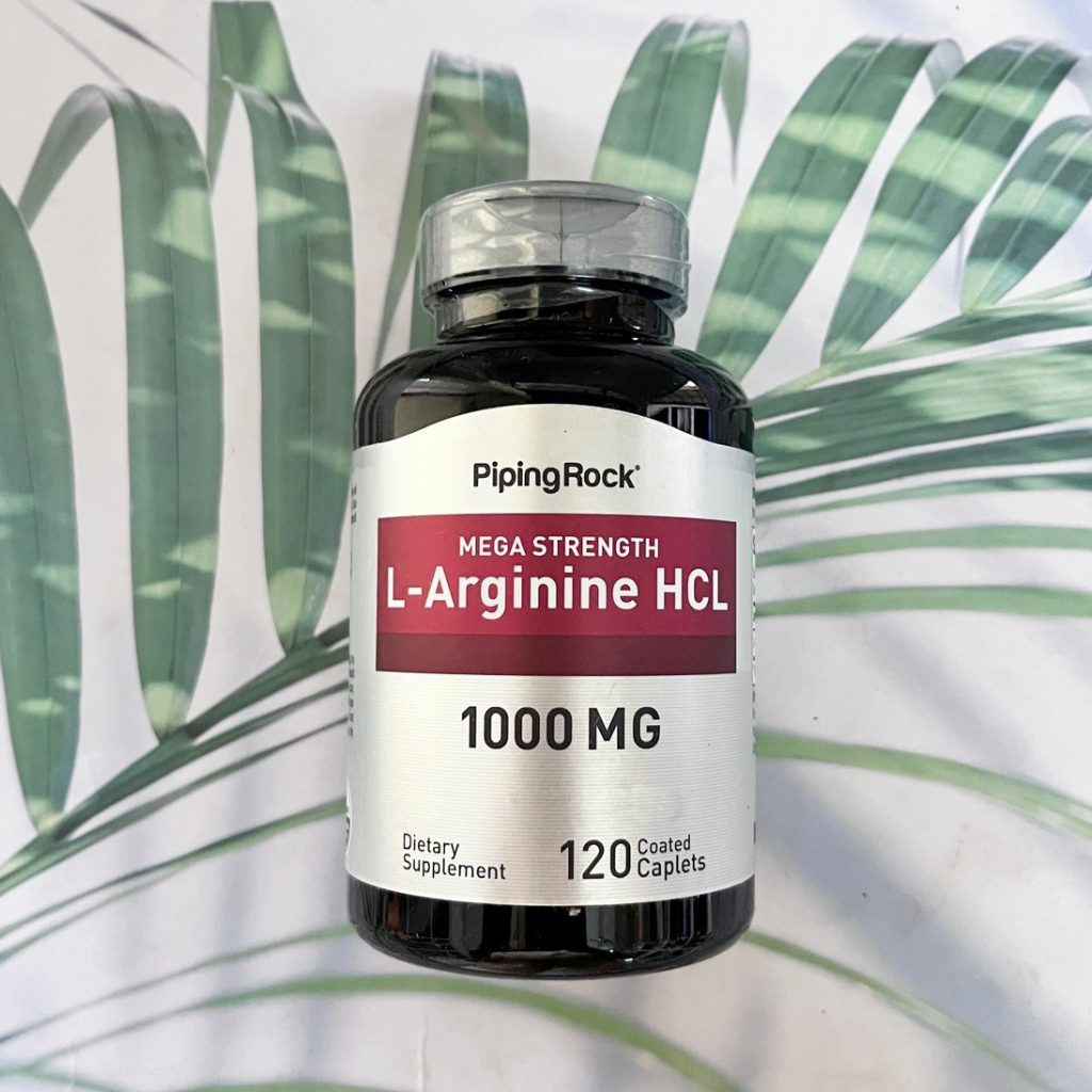 แอลอาร์จินีน Mega Strength L-Arginine HCL 1000 mg 120 Coated Caplets ...