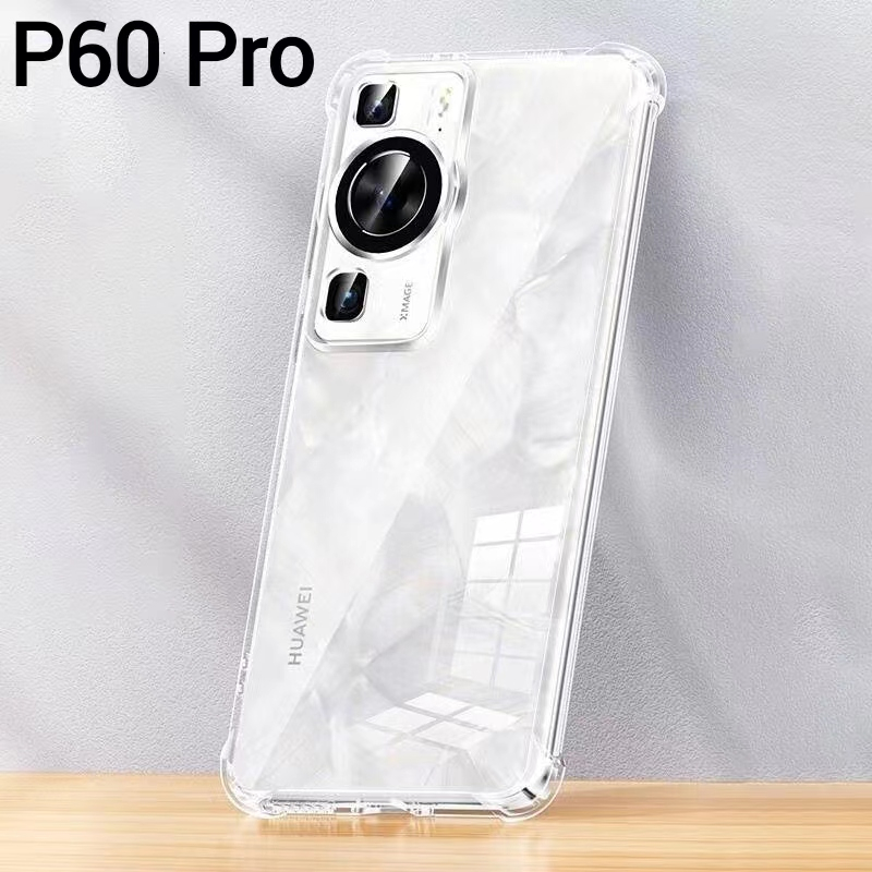 P60 Proตรงรุ่น(พร้อมส่งในไทย)เคสTPUใสกันกระแทกแบบคลุมกล้องHuawei P60 ...