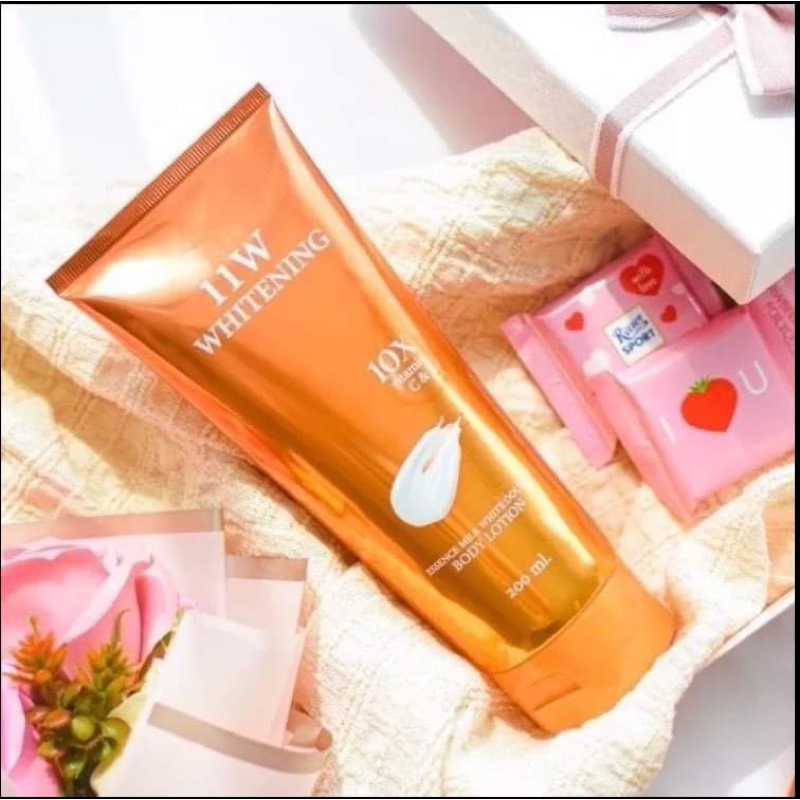 11W Whitening โลชั่น สูตรนํ้านมตบผิวกาย เนื้อเข้มข้น บางเบา ไม่เหนียว ...