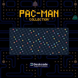 [ DESKCODE ] PAC-MAN COLLECTION แผ่นรองเมาส์ แผ่นรองคีย์บอร์ด ขนาด 90 x 40 หนา 3 mm. | Shopee ...