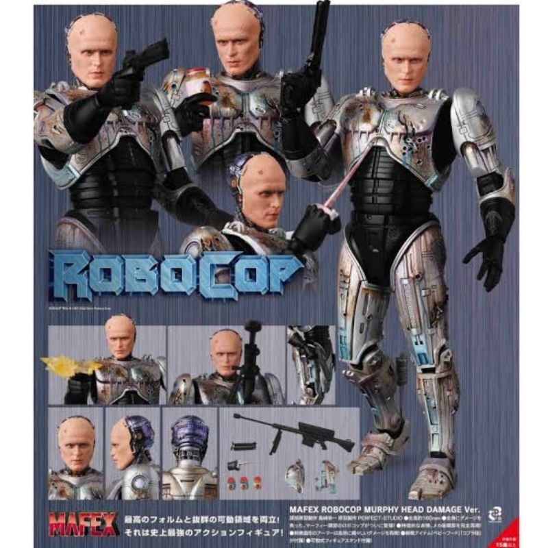 Mafex No.192 Robocop Murphy Head Damage | Shopee Thailand
