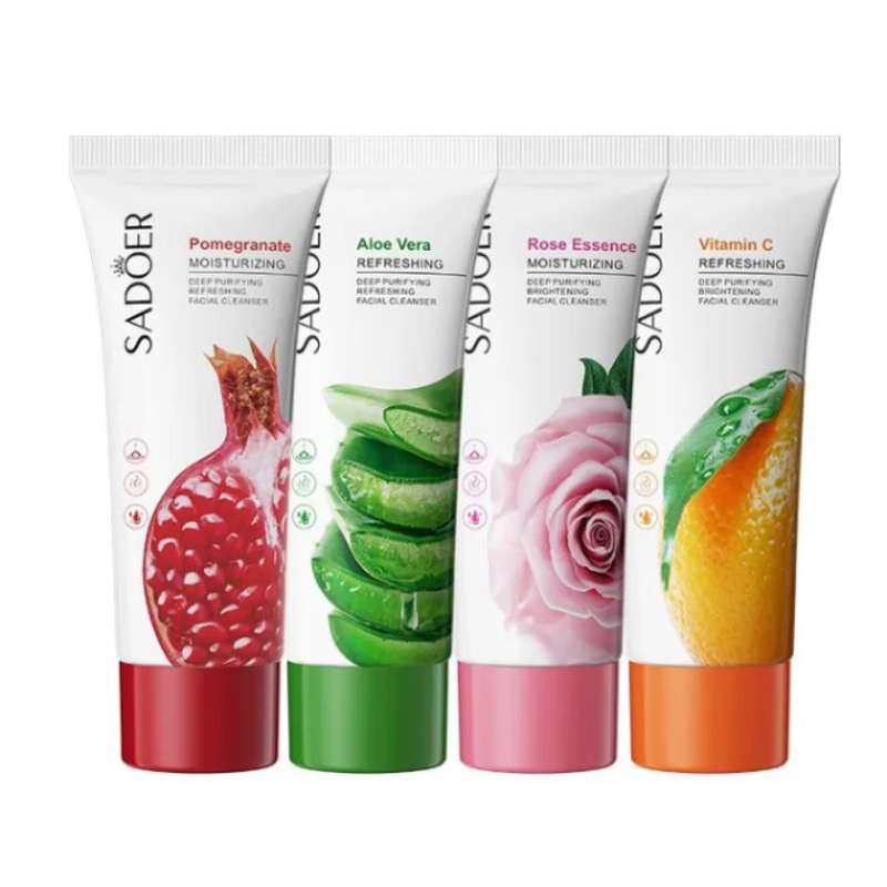 Sadoer Facial Cleanser 100 g. โฟมล้างหน้าสมุนไพรธรรมชาติ | Shopee Thailand