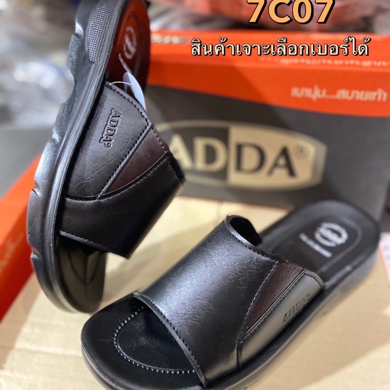 O/28 รองเท้าแตะแอดด้า 7C07พื้นหนา หนังPU คุณภาพดี น้ำหนักเบา สวมใส่สบาย ...