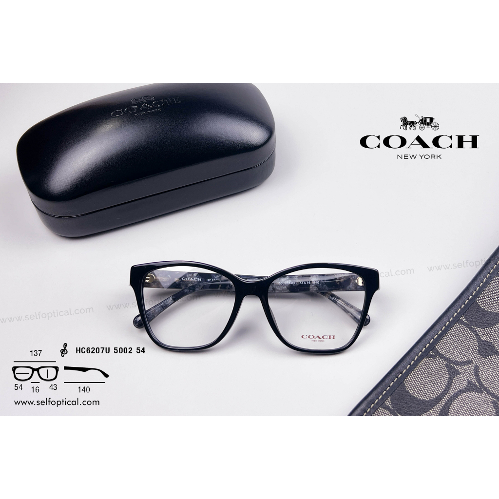 กรอบแว่น COACH HC6207U 5002 Size 54 ลิขสิทธิแท้ 💯% พร้อมใบรับประกัน 2 ...