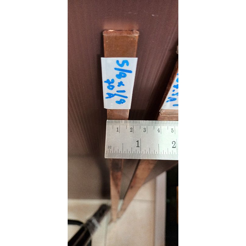 ทองแดงแท่ง บัสบาร์ บัสบาร์ทองแดง บาร์ทองแดง 1เมตร 70A 80A 100A 150A ...