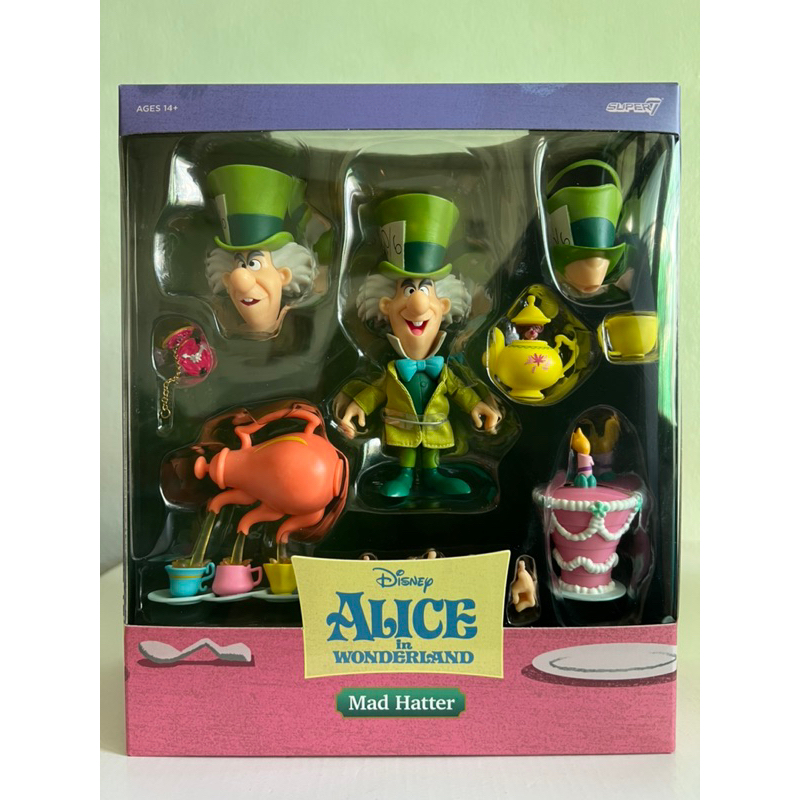 Super7 Disney Alice in Wonderland Action Figure, Mad Hatter | Shopee ...
