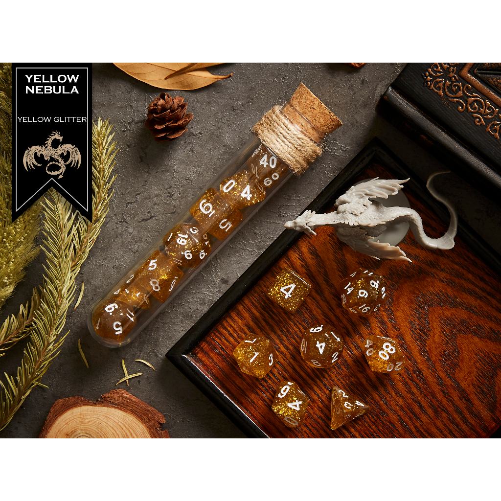 Potion Flask with Dice Set of 7 | ลูกเต๋า Dice For DnD D&D MTG RPG TRPG ...