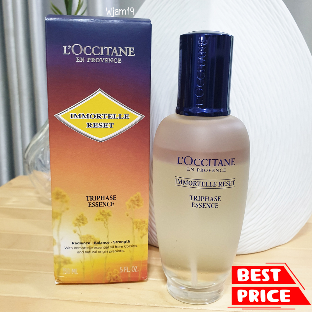 เอสเซนส์ L'occitane Immortelle Reset Triphase Essence 150 ml. ฉลากไทย ของแท้ 100% | Shopee Thailand