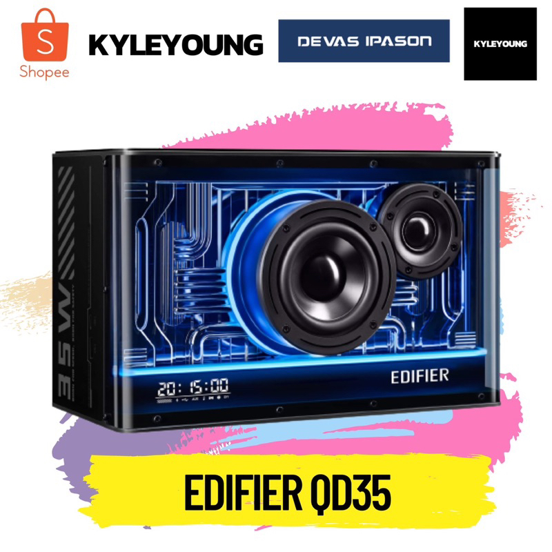 [สินค้ามือ1 พร้อมส่ง] EDIFIER - QD35 BLACK รับประกัน 1 ปี | Shopee Thailand