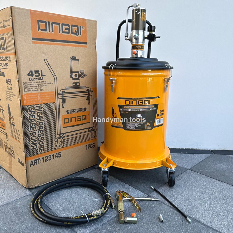 DINGQI ถังอัดจารบี 45 ลิตร ใช้กับปั๊มลม 50 ลิตรขึ้นไป ใช้ได้กับปั๊มลมทุกยี่ห้อ รุ่นART123145 ...