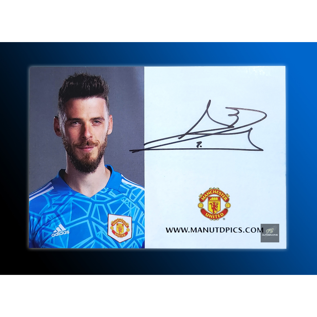 คลับการ์ดพร้อมลายเซ็น David De Gea - Manchester United Official Club ...