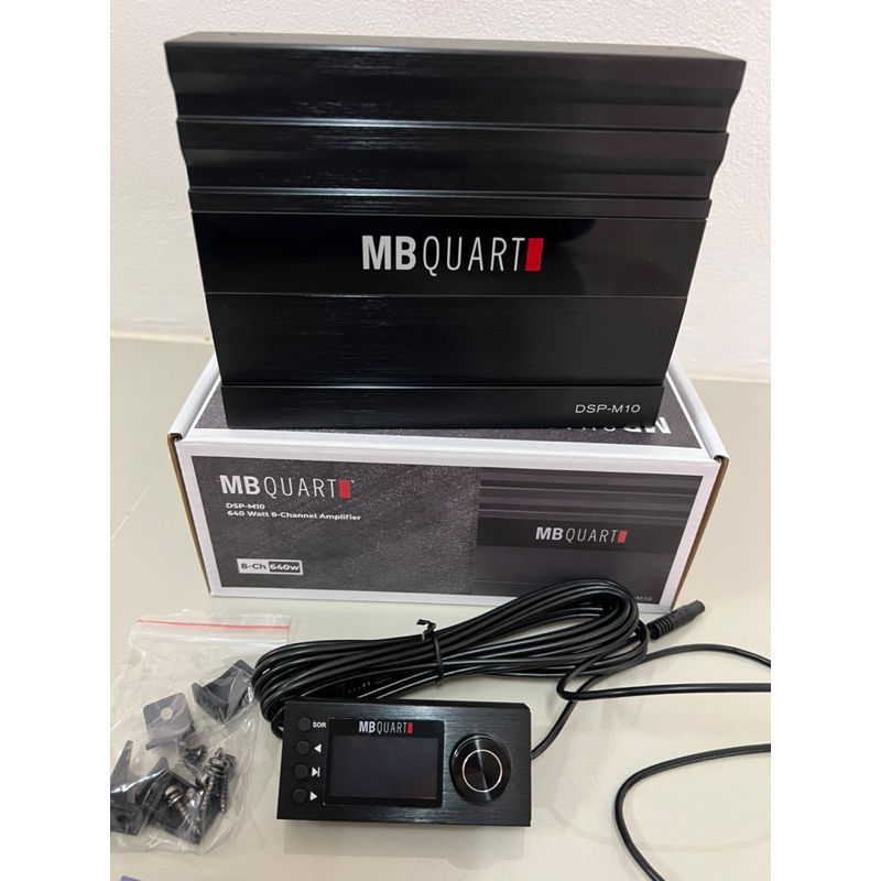 13900บาท DSP Amp 80x4Ch Bluetooth พร้อมจอคอนโทรล ยี่ห้อ MB QUART ใช้ปรับจูนเสียงติดรถยนต์ ...
