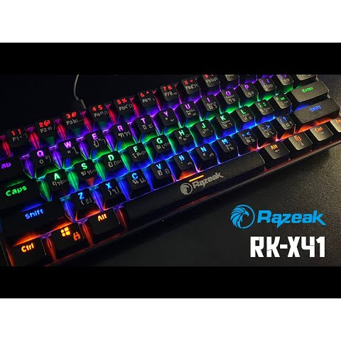 Signo KB-718 Indigo / Razeak RK-41 mini RGB Mechanical TKL Gaming ...