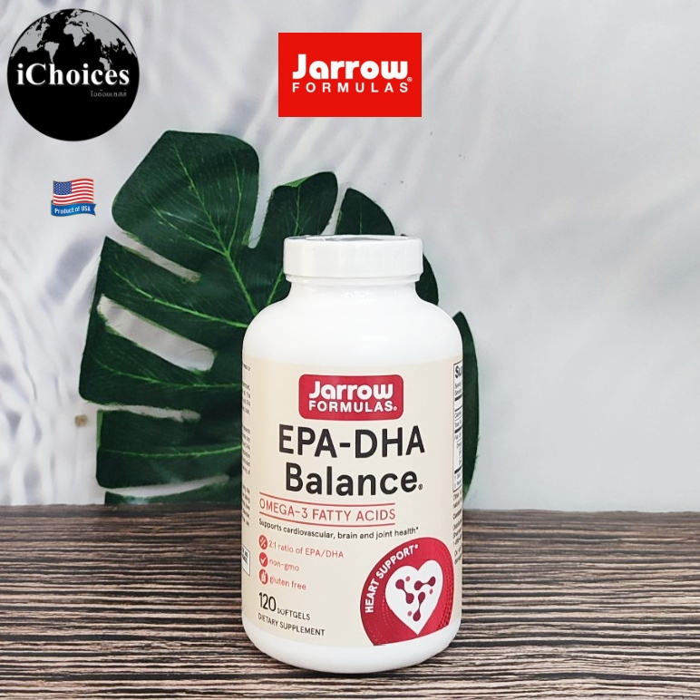 [Jarrow Formulas] EPA - DHA Balance 2:1 Ratio 120 Softgels อีพีเอ - ดี ...