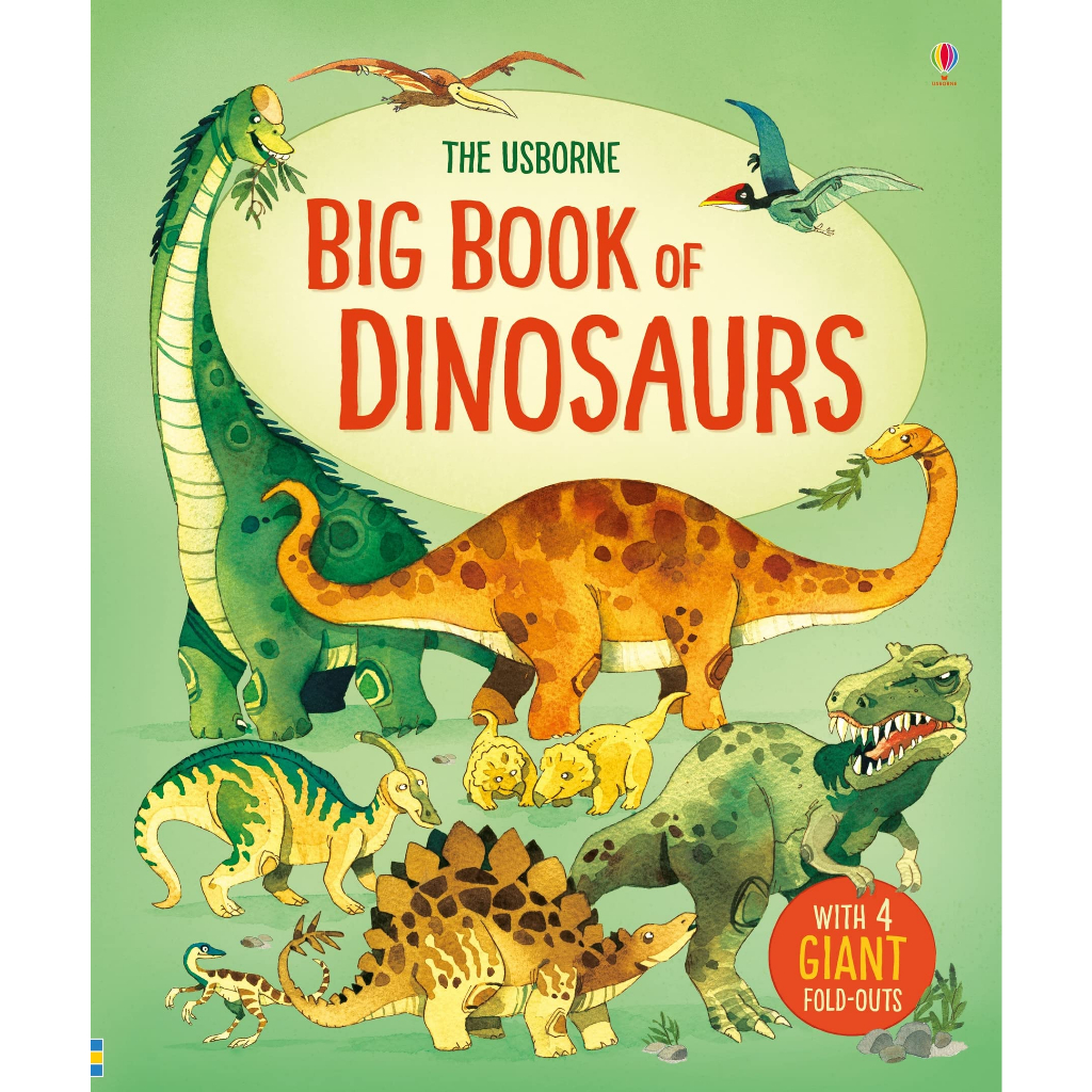 The Usborne Big Book of Dinosaurs with 4 giant fold-outs หนังสือเด็ก ...
