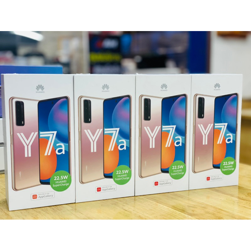 Huawei Y7A Ram4/128 GB เครื่องตัวโชว์ศูนย์ไทยสภาพดีรอยน้อย อุปกรณ์ครบ ...