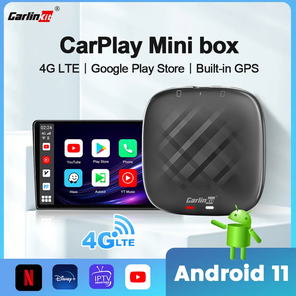 Carlinkit CarPlay Ai Box Android 11 ใส่ซิม 4G LTE และ Wifi ได้ ฮอตสปอต ...