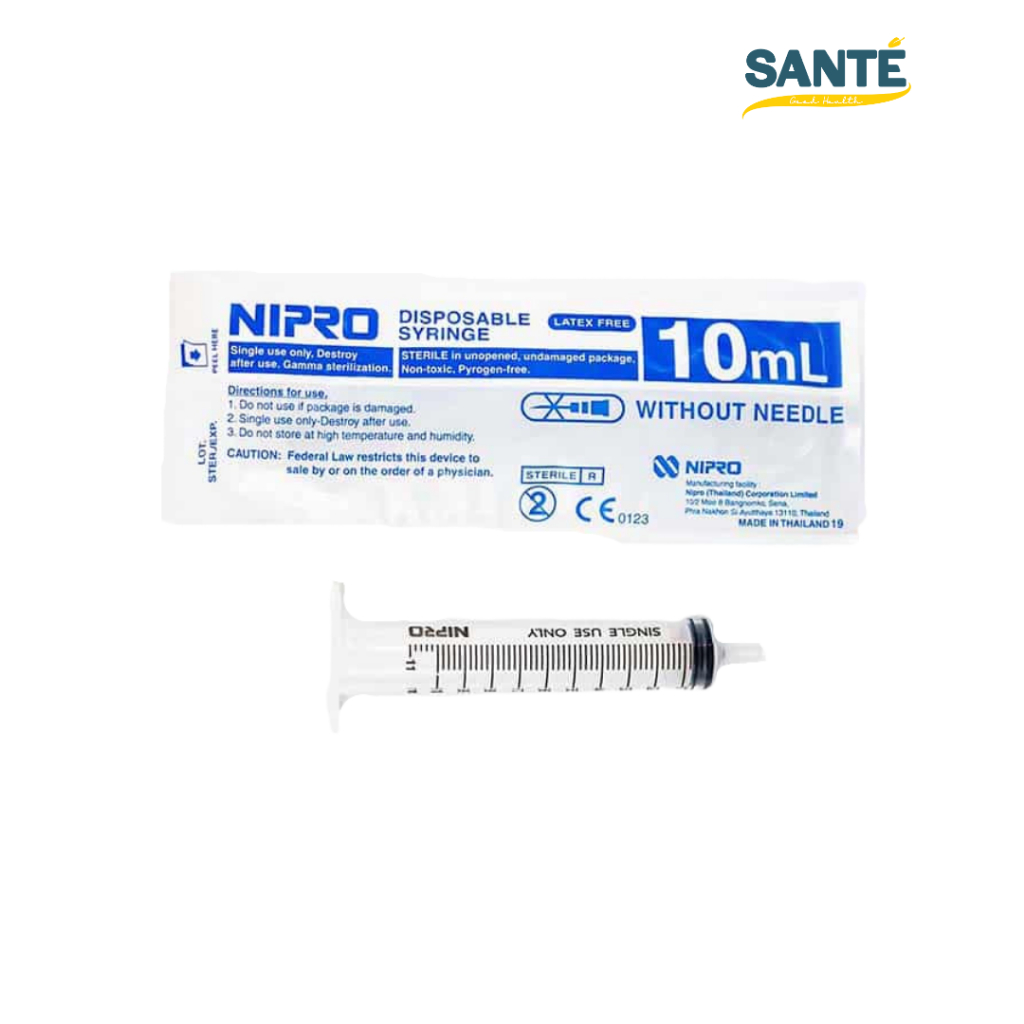 ไซริงค์ NIPRO Syringe กระบอกฉีดยา แบบไม่ติดเข็ม ไซริงค์พลาสติก ขนาด 5ml. / 10ml. / 20ml ...